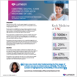 Lumeon Case Study - Keck Medicine of USC - ITTech Pulse