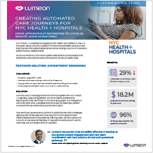Lumeon Case Study - Nyc Health + Hospitals - ITTech Pulse